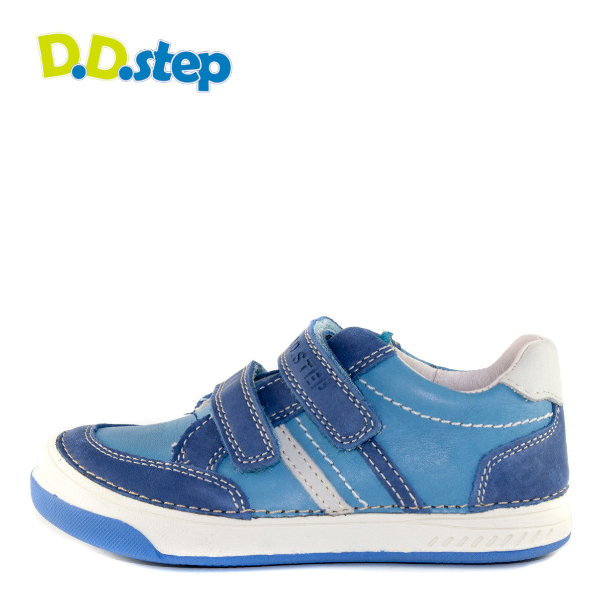 D.D. Step little kid boy shoes bermuda blue with stripes size US 8.5-12 ...